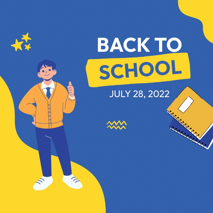 Modèle De La Rentrée Scolaire | PosterMyWall