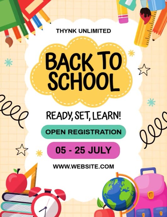 Copy of Back To School | PosterMyWall