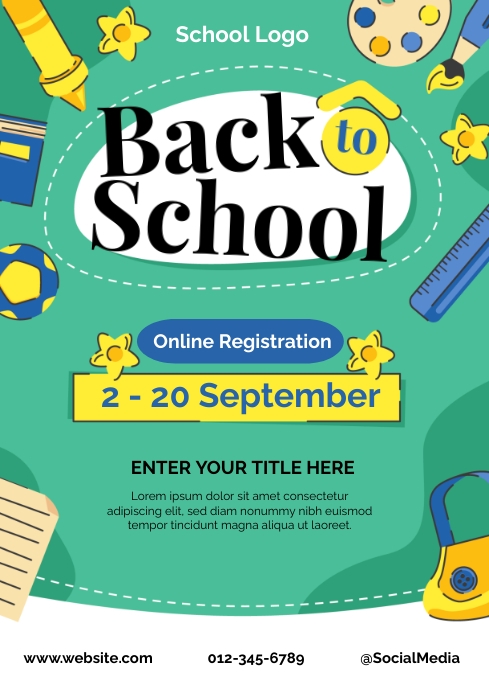 Plantilla de BACK TO SCHOOL | PosterMyWall