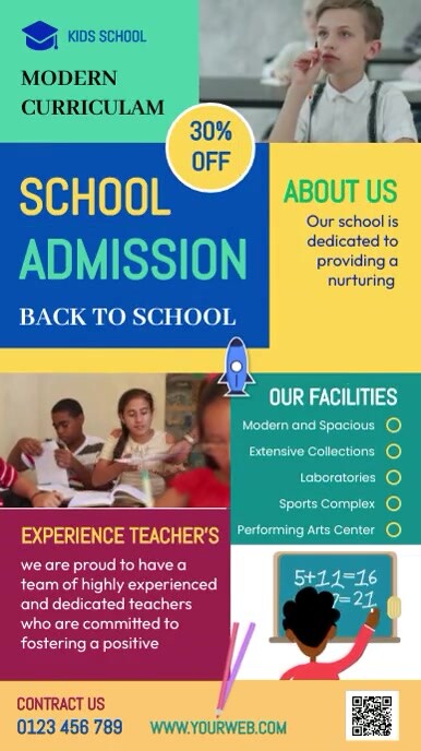 Back To School Digital Display (9:16) Template | PosterMyWall