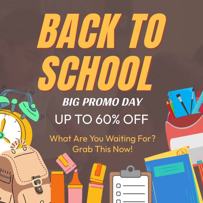 Plantilla de Back to School Discount | PosterMyWall