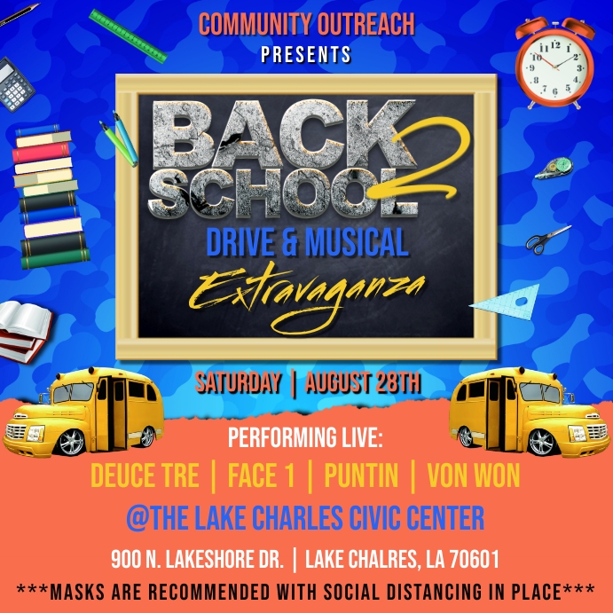 Copy of BACK TO SCHOOL DRIVE FLYER TEMPLATE | PosterMyWall