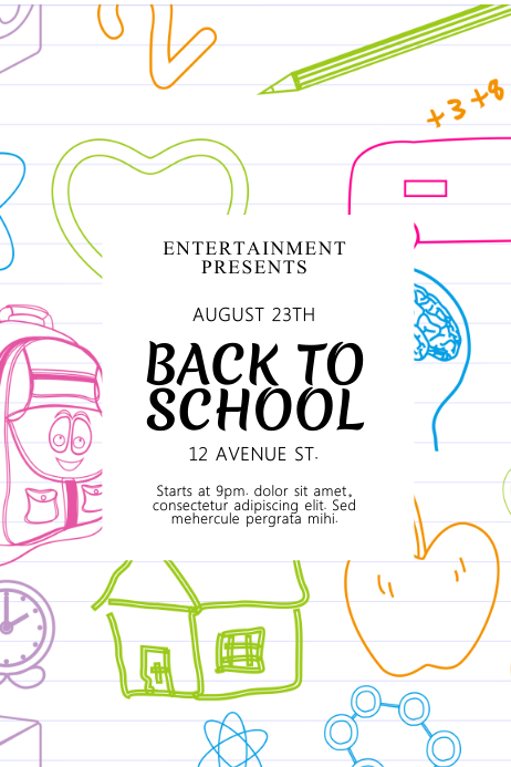 Back to School Event Flyer Template | PosterMyWall