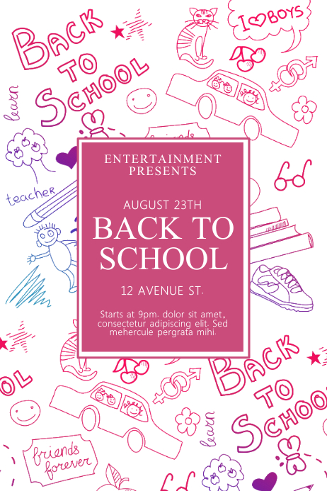 Back to school Event Flyer Template | PosterMyWall
