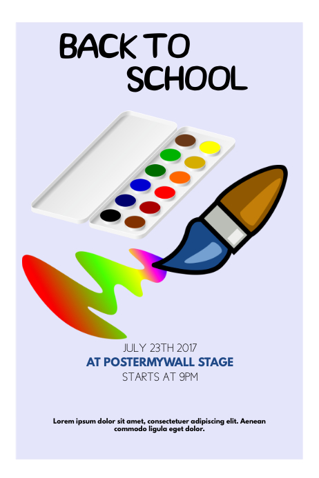 Back to school Event Flyer Template | PosterMyWall