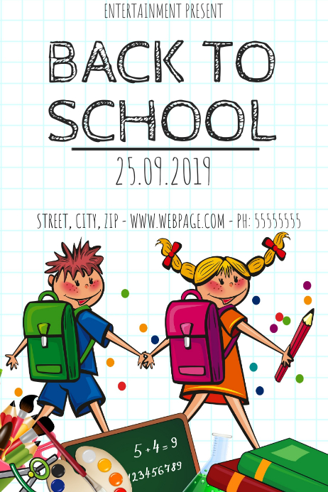 Kembali ke Sekolah Acara Selebaran Template | PosterMyWall