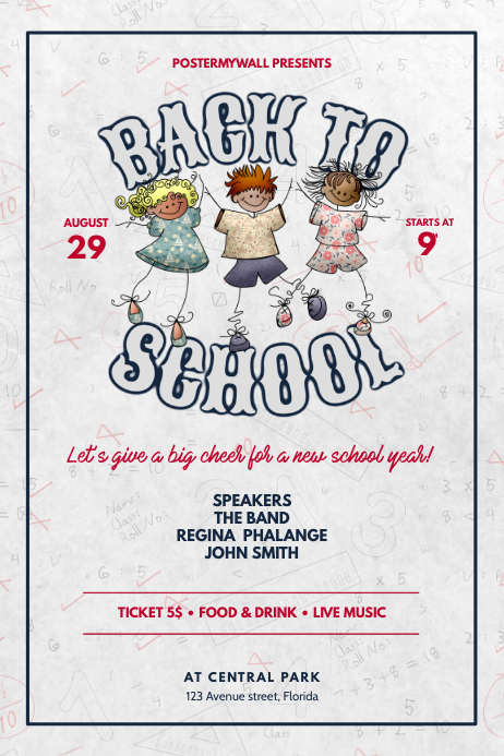 Back to school Event Flyer Template | PosterMyWall