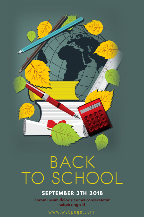 Back to school event flyer template | PosterMyWall