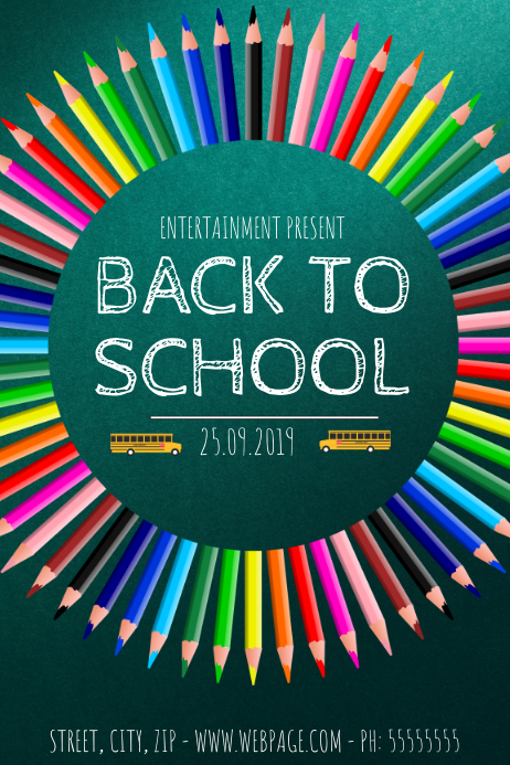 Back to school event flyer template | PosterMyWall