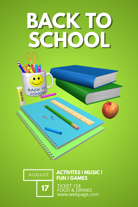 Back to School Event Flyer Template | PosterMyWall