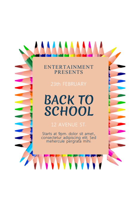 Back to school Event Flyer Template | PosterMyWall