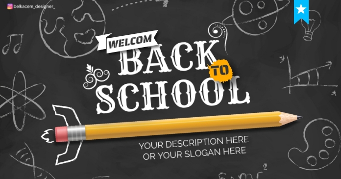 back to school facebook shared Template | PosterMyWall