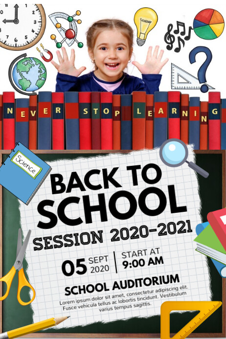 Back to School Flyer, School Flyer Template | PosterMyWall