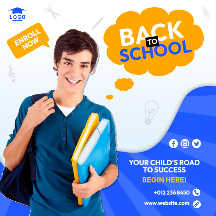 Back To School Flyer Ads Template | PosterMyWall