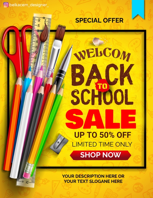 back to school flyer Template | PosterMyWall