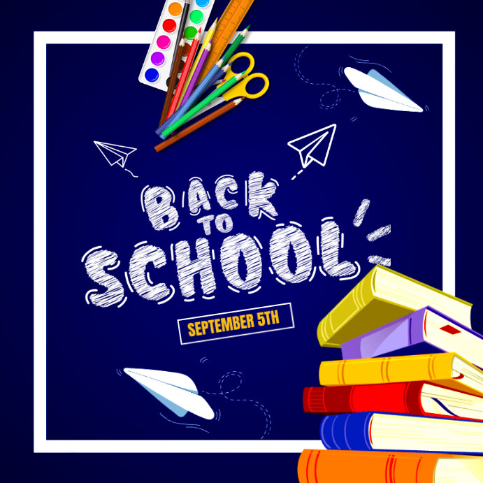 Modèle Back to school flyer | PosterMyWall