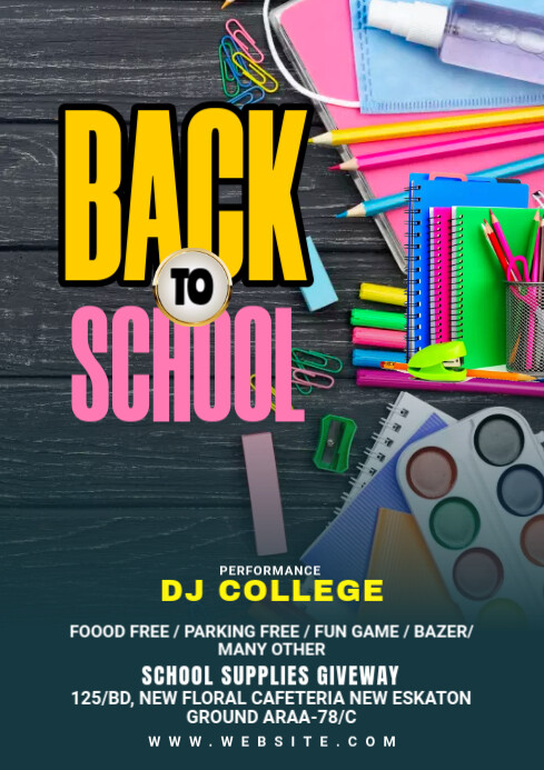Back To School Flyer Template | PosterMyWall
