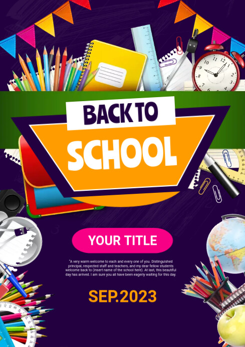 back to school flyer template | PosterMyWall
