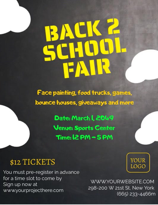 BACK TO SCHOOL FLYERS Template | PosterMyWall