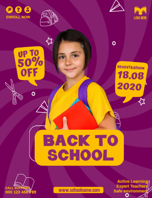 Back To School Flyers Template | PosterMyWall