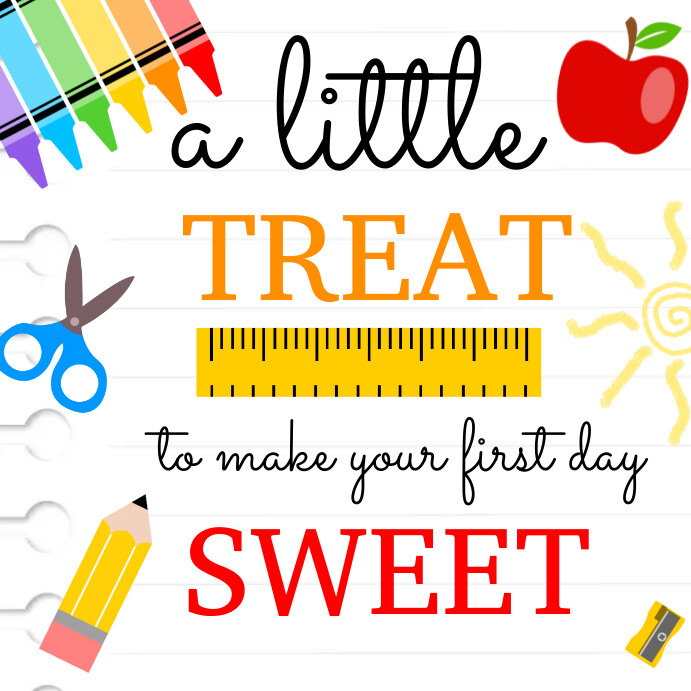 Back To School Gift Tag Printable, Template | PosterMyWall