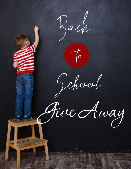 Back to school give away Template | PosterMyWall