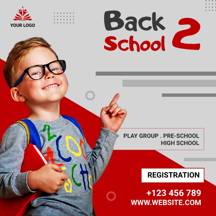 Back to school Instagram post Template | PosterMyWall