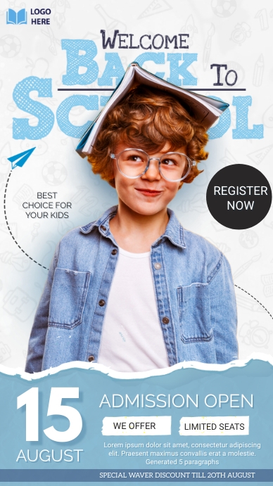 Back to school Instagram story Template | PosterMyWall