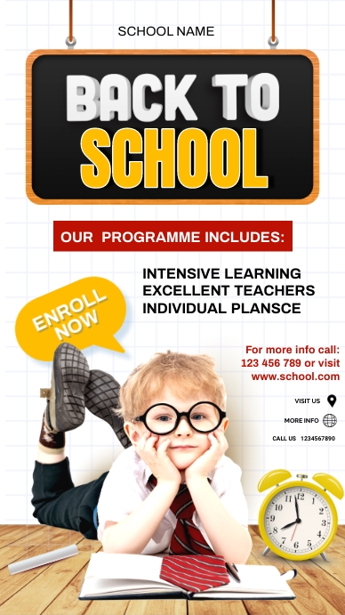 Back to school Instagram story Template | PosterMyWall