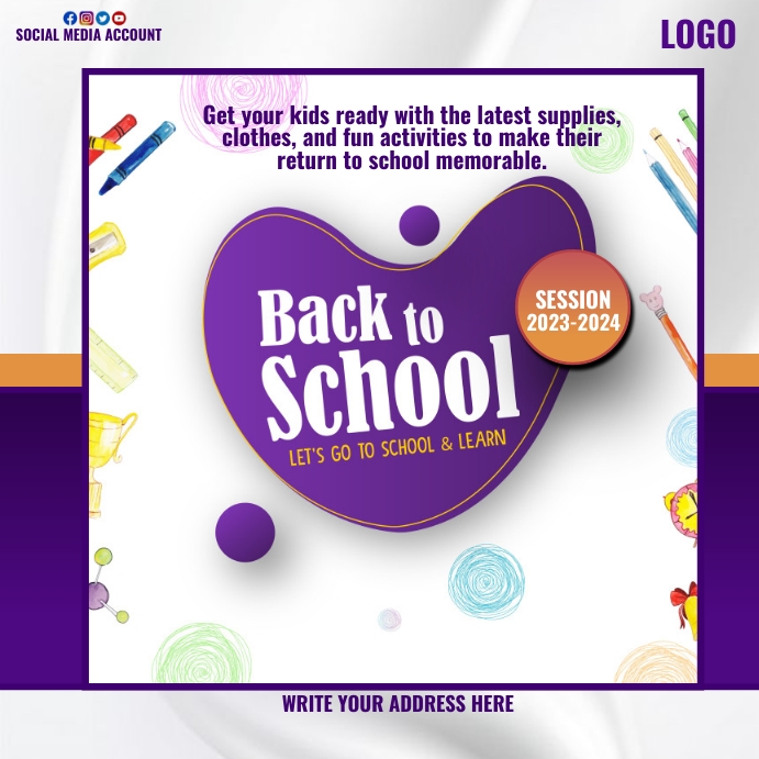 Back to School Month Template | PosterMyWall