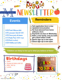 Back to School Newsletter Template | PosterMyWall