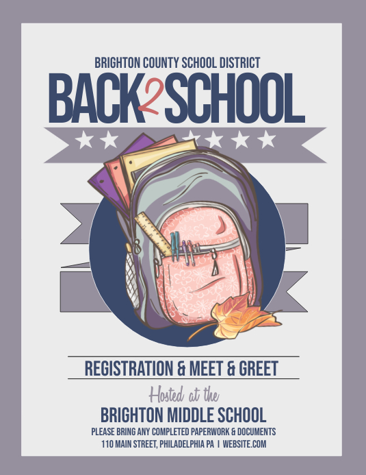 Back to school night Template | PosterMyWall