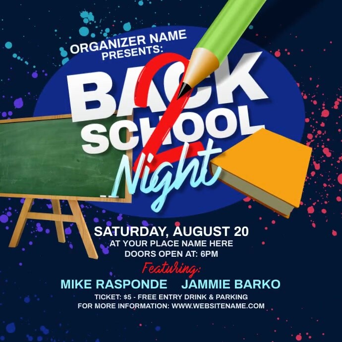 Back to School Night Instagram Video Post Template | PosterMyWall