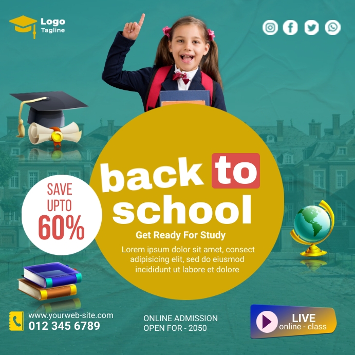 Copy of Back To School Online Class | PosterMyWall