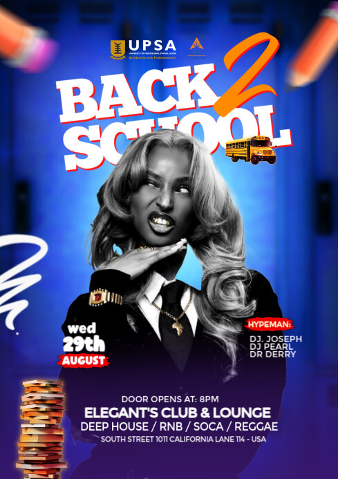 Copy of Back to School Party Design Template | PosterMyWall