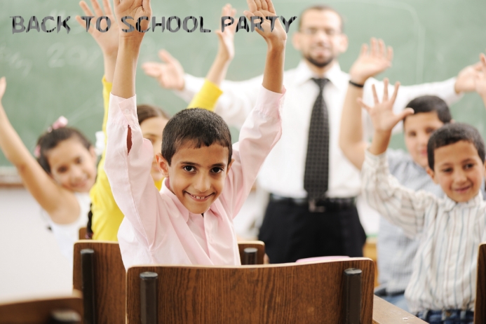 back to school party Template | PosterMyWall