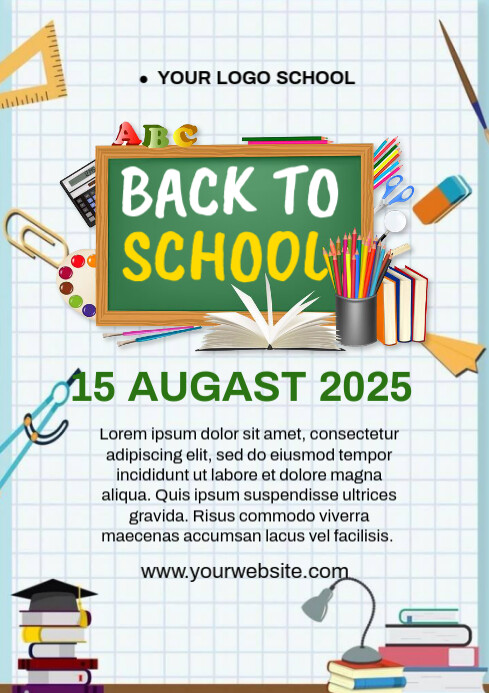 Back To School Post A4 Template | PosterMyWall