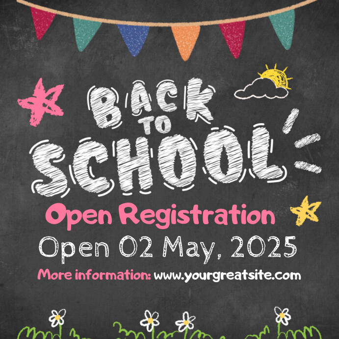 Back To School Poster Template | PosterMyWall