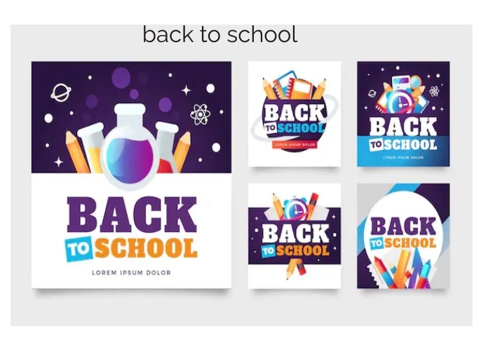 Back to school poster design template | PosterMyWall