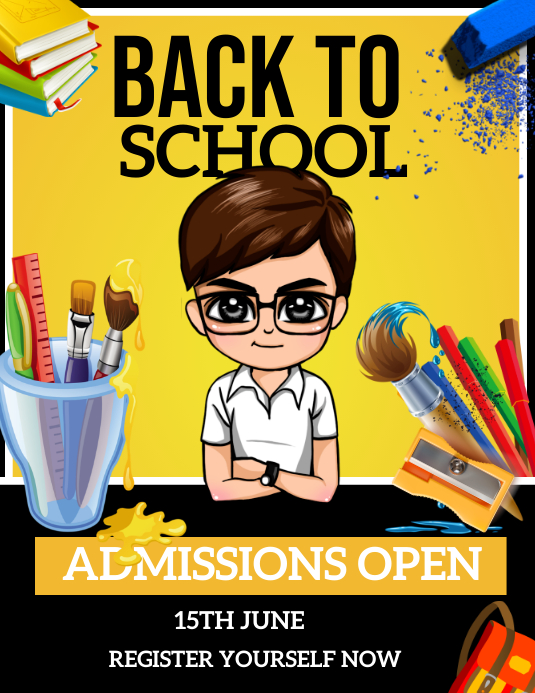 Kembali ke Sekolah Poster Templat | PosterMyWall