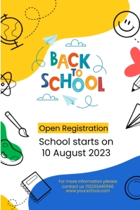 Back to school poster Template | PosterMyWall
