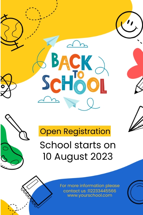 Back to school poster Template | PosterMyWall