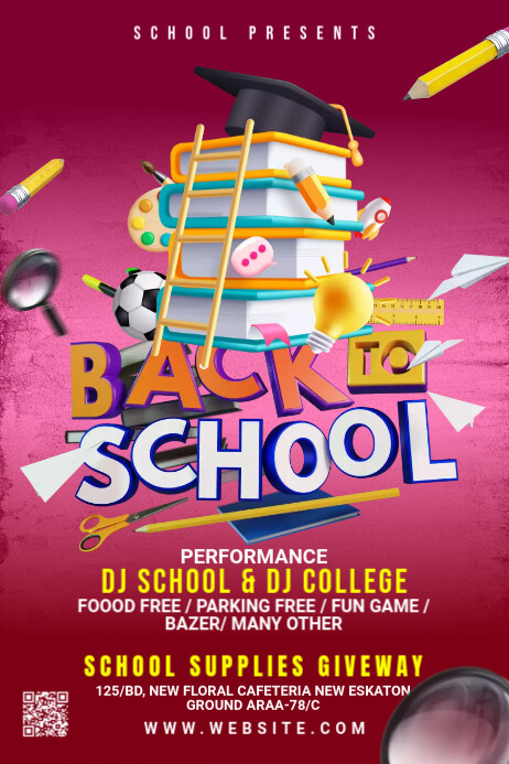 Back To School Poster Template | PosterMyWall