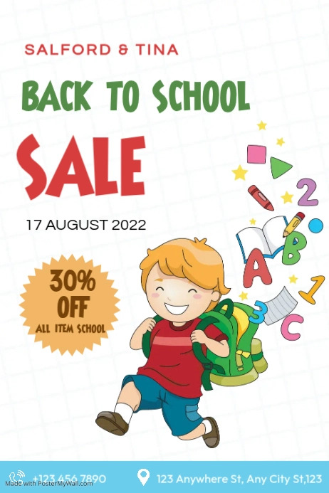 Back To School Poster Template | PosterMyWall