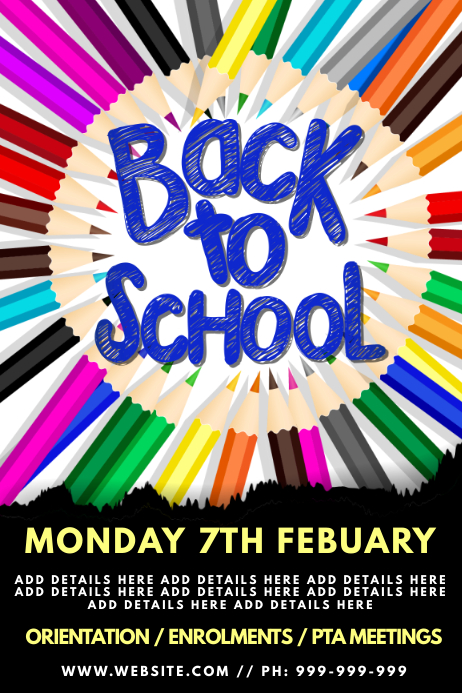 Back To School Poster Template | PosterMyWall