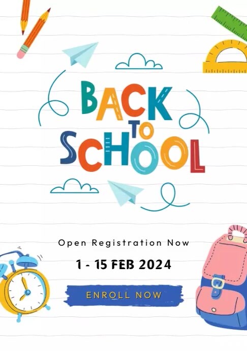 Back To School Poster Template | PosterMyWall