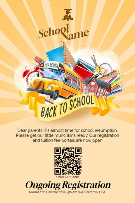 Back to School Poster Template | PosterMyWall