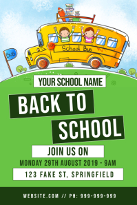 Back 2 School Poster Template | PosterMyWall