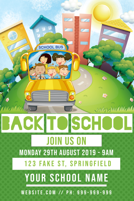 Back To School Poster Template | PosterMyWall