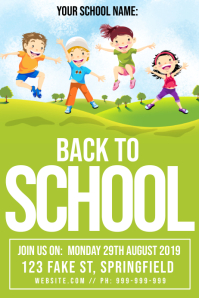Welcome Back To School Poster Wall Art Banner Template | PosterMyWall